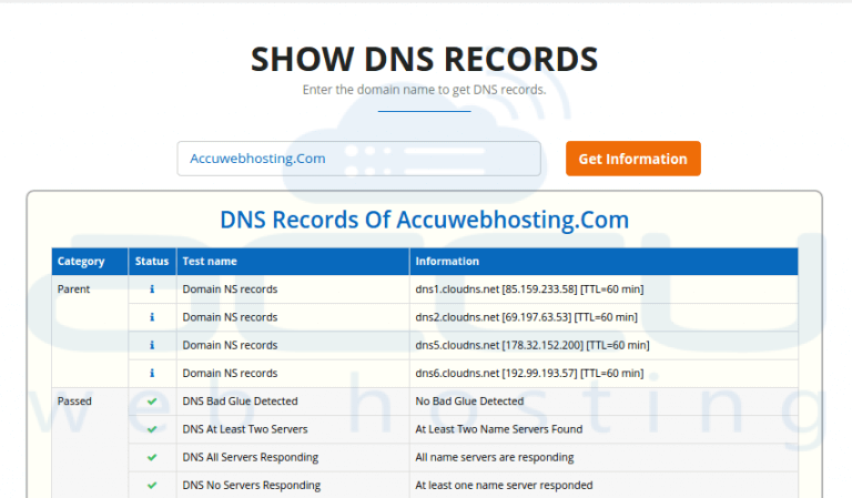 DNS Check, Domain Whois and Web Host lookup Services | AccuWeb Hosting Windows VPS - Windows VPS ...
